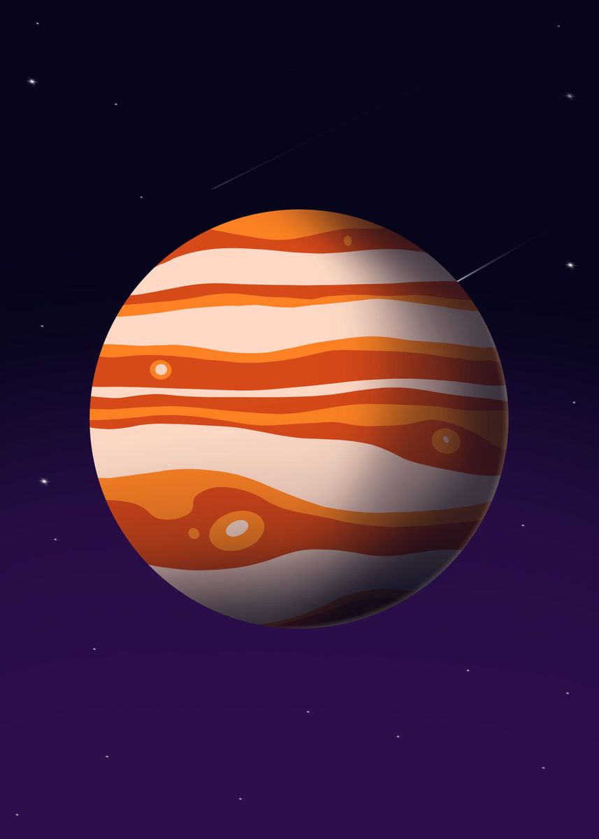 'Planets In Space' Poster by Adriel Vector | Displate