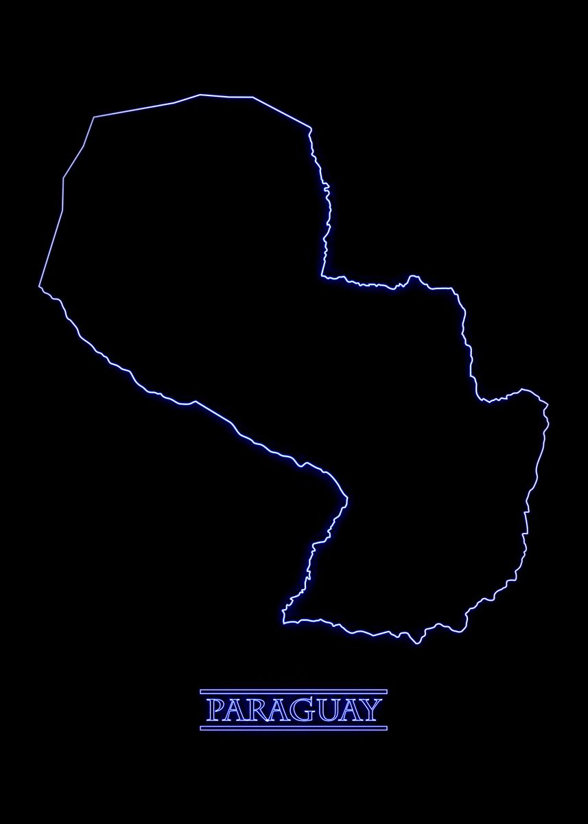 'Paraguay' Poster by Luvy | Displate
