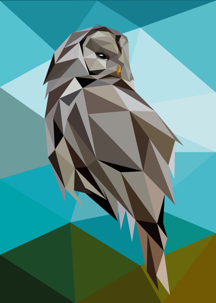 'Owl' Poster by toan nguyen | Displate