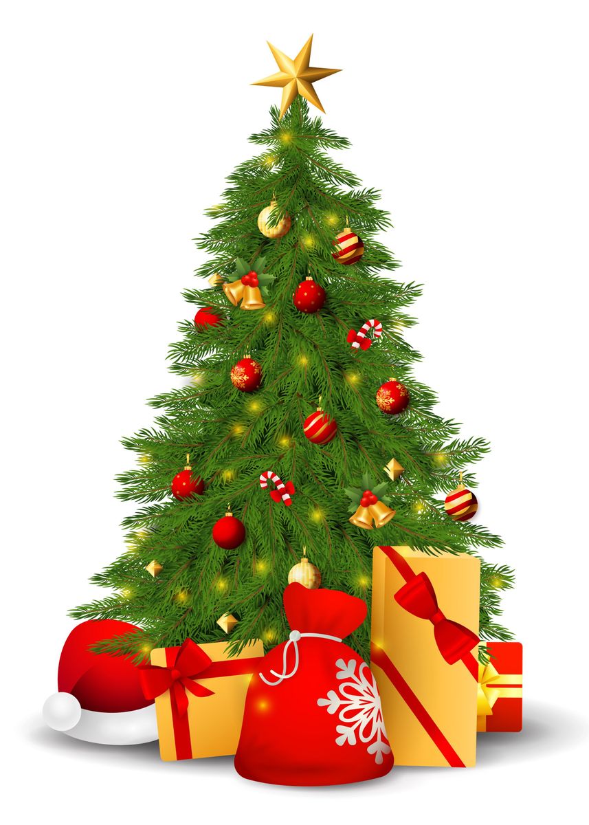 'Christmas Tree' Poster, picture, metal print, paint by Creativity Art ...
