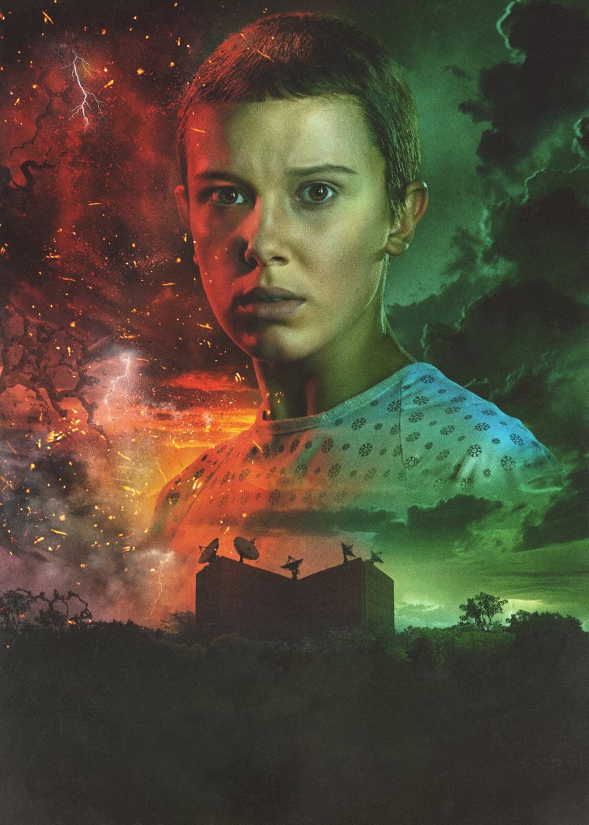 'Eleven No Logo' Poster, picture, metal print, paint by Stranger Things ...