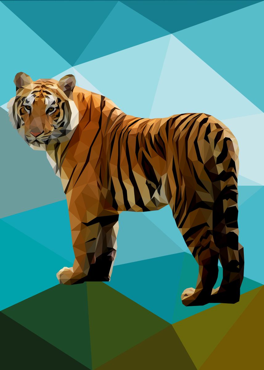 'Tiger' Poster by toan nguyen | Displate