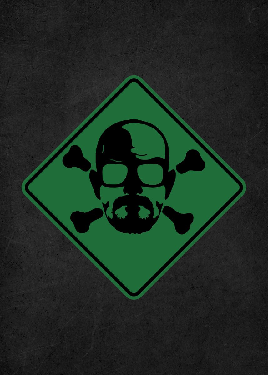 'toxic danger sign' Poster, picture, metal print, paint by Bestselling ...