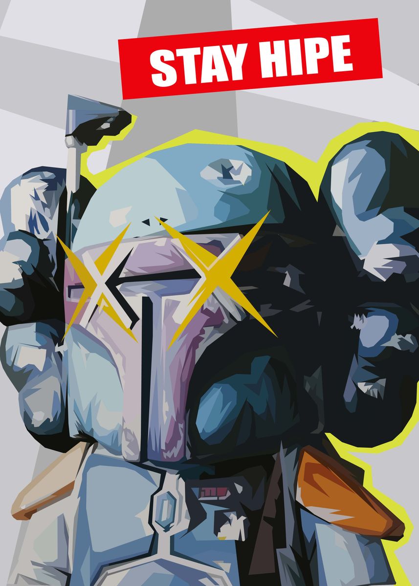 'stay hipe' Poster, picture, metal print, paint by Lardis Art | Displate