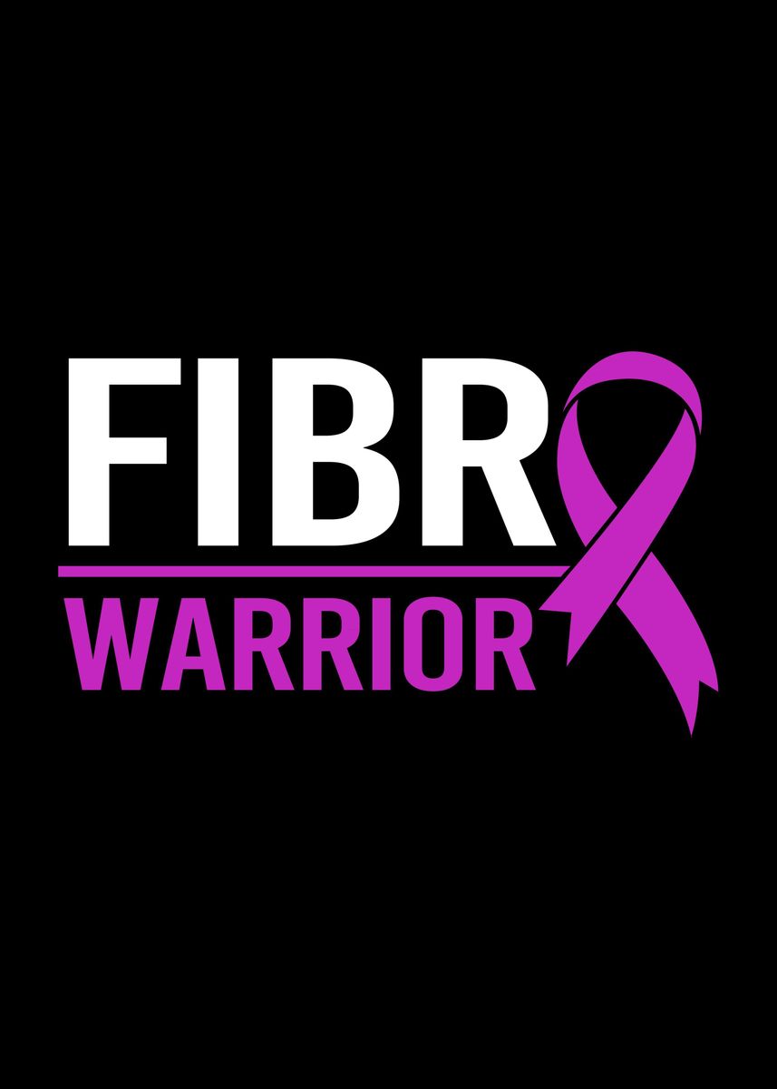 'Fibro Warrior' Poster, picture, metal print, paint by FunnyGifts | Displate