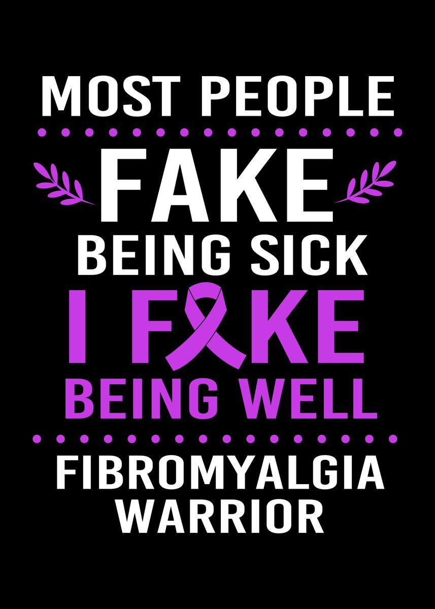 'Fibromyalgia Warrior' Poster, picture, metal print, paint by ...