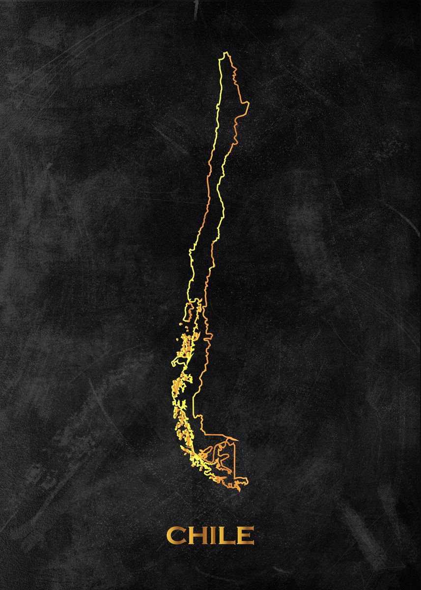 'Chile' Poster by Black Iris | Displate