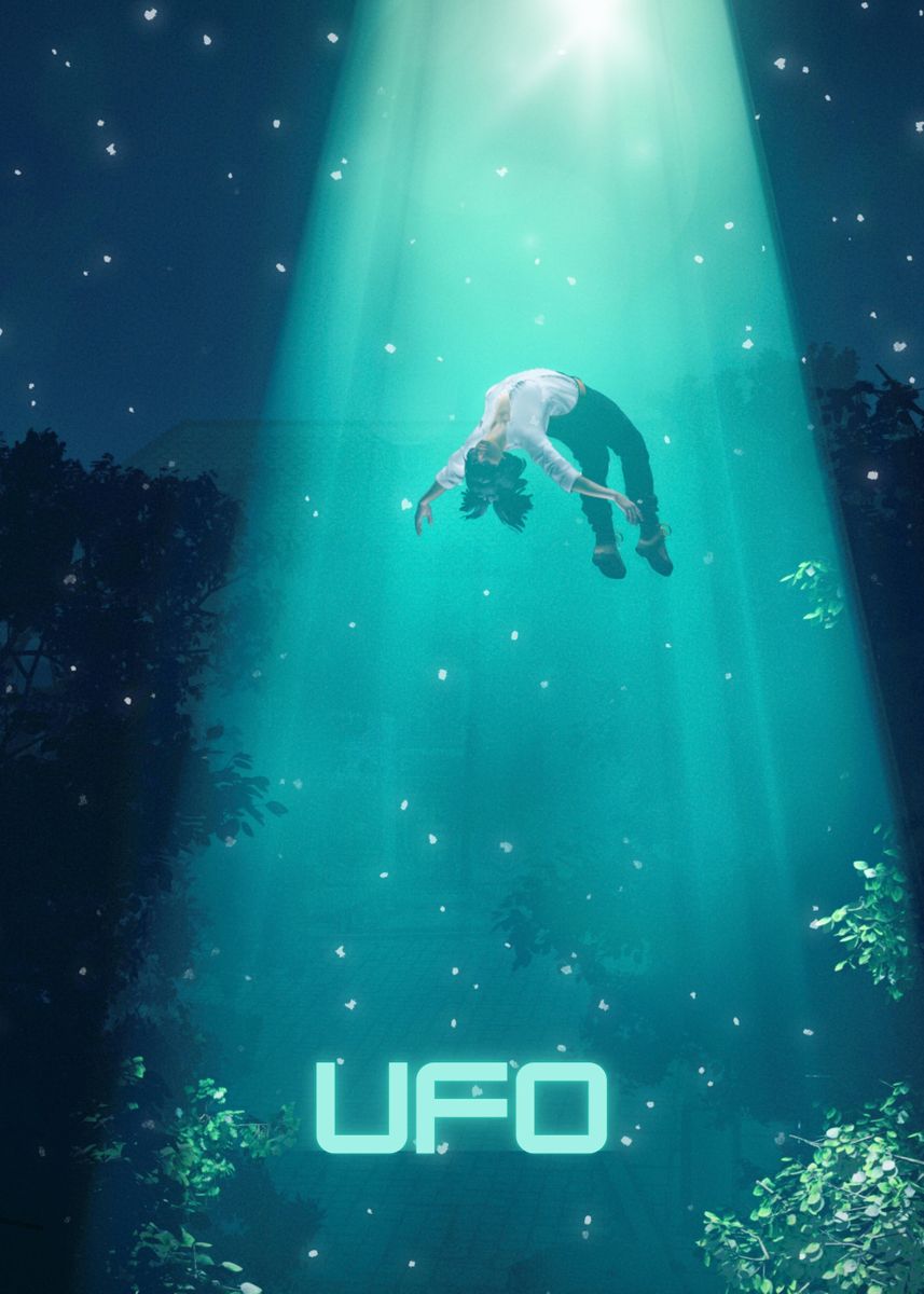 'UFO' Poster, picture, metal print, paint by VK Art | Displate