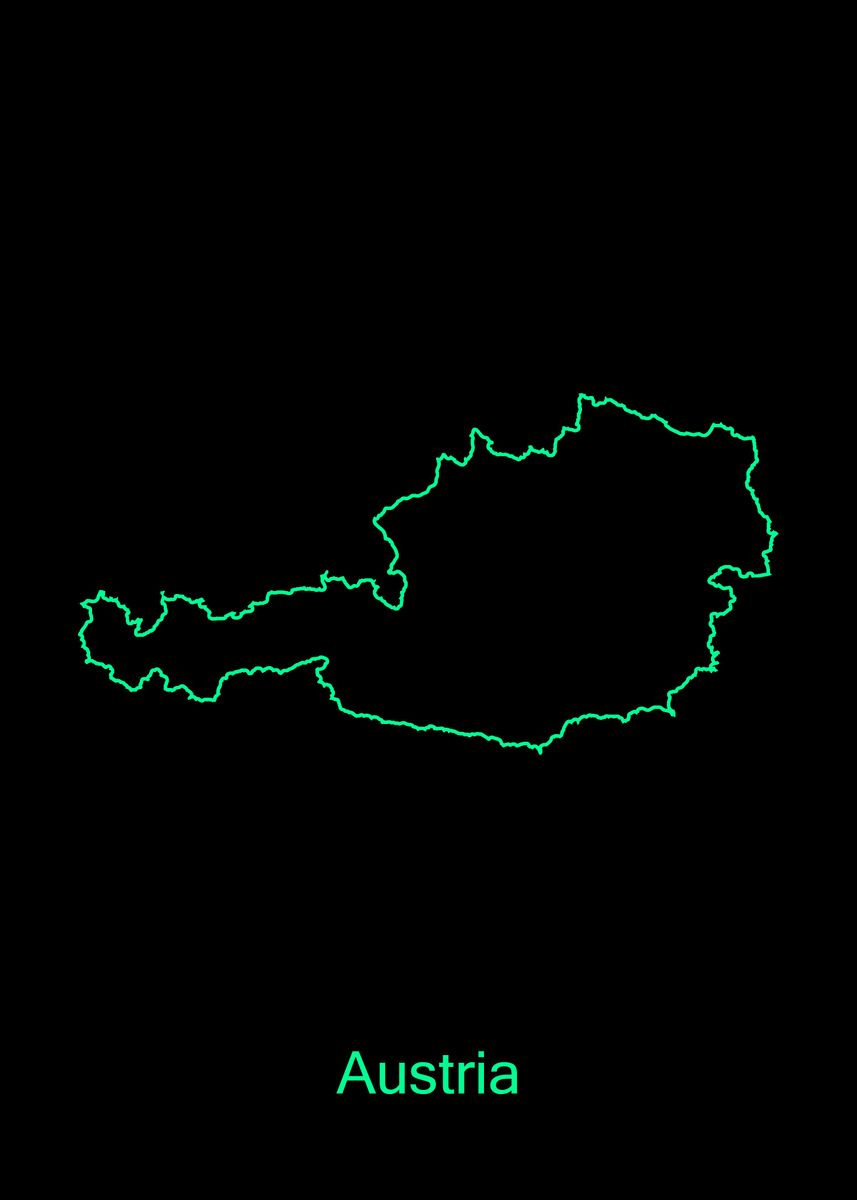 'Austria ' Poster, picture, metal print, paint by Spring Flower | Displate