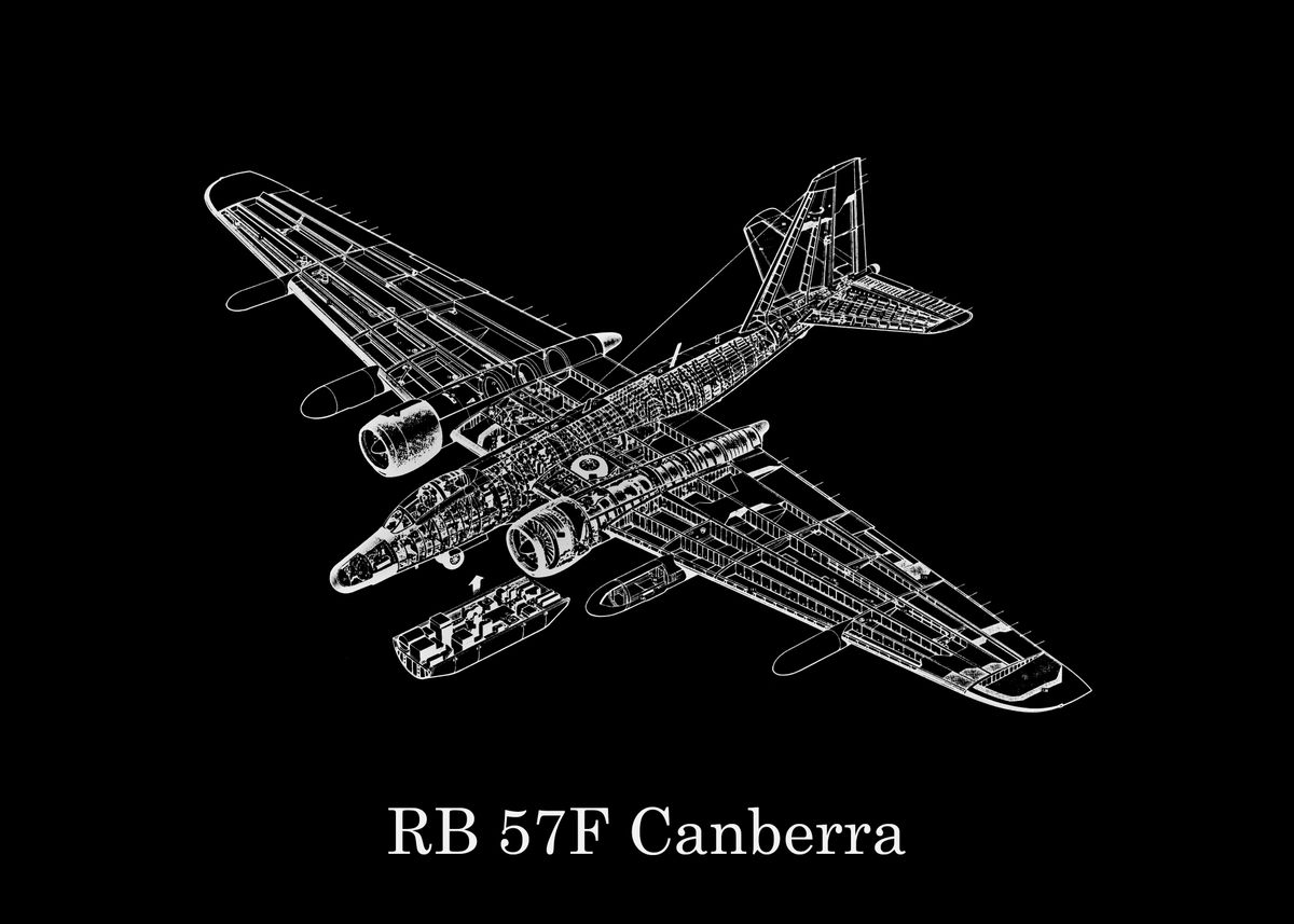 'RB 57F Canberra ' Poster by The Diamond | Displate
