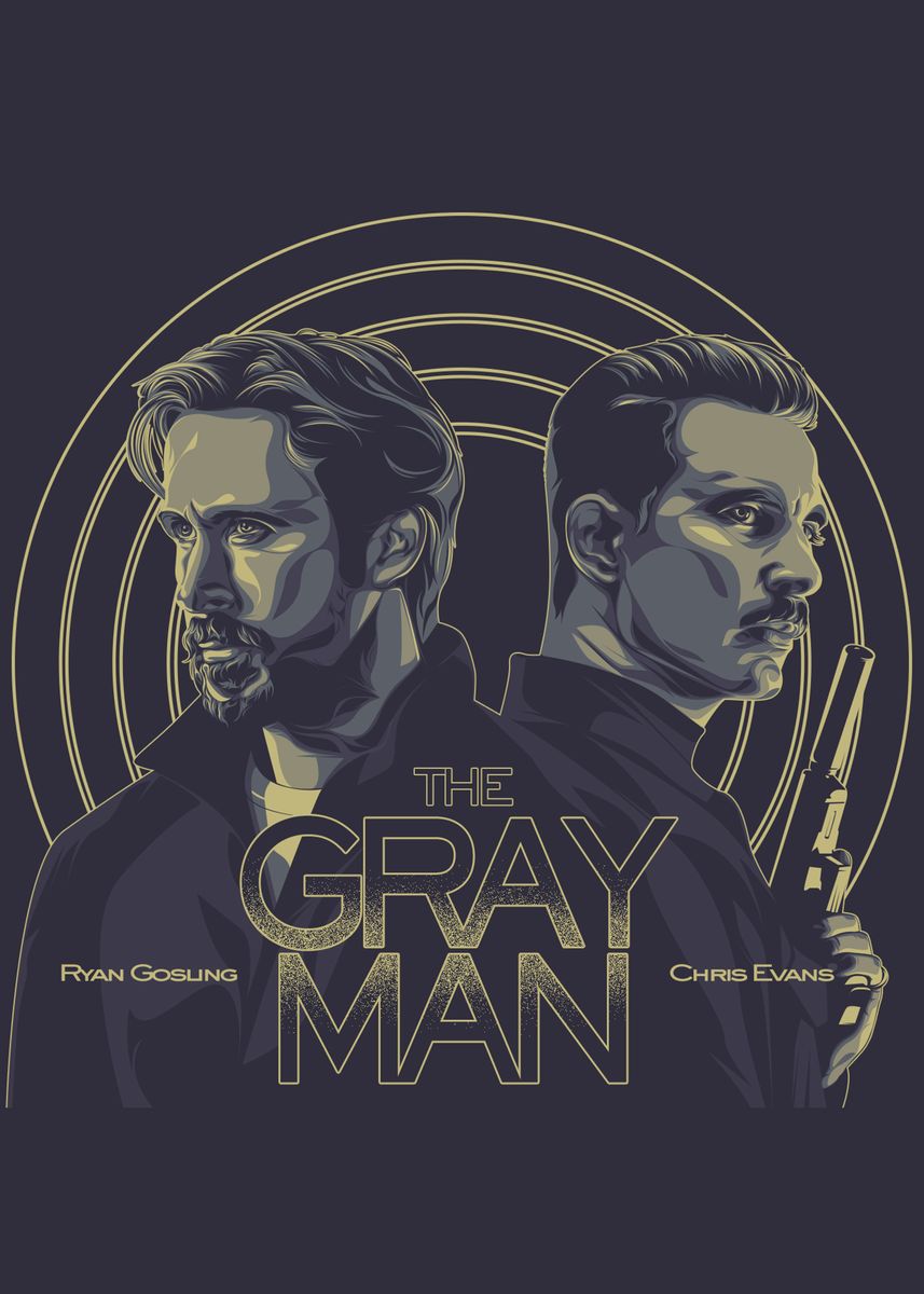 'The Gray Man' Poster by Mark Andrew Sabas | Displate