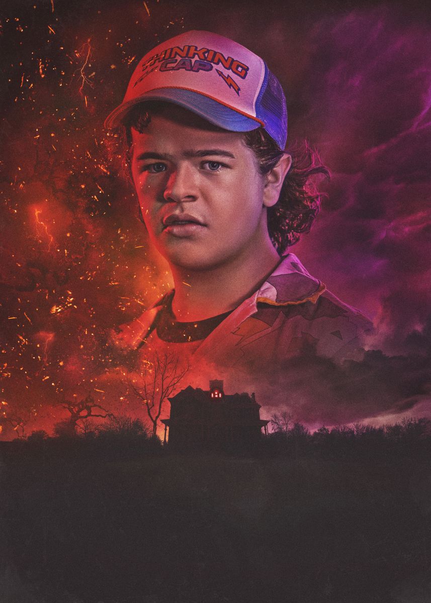 'Dustin No Logo' Poster, picture, metal print, paint by Stranger Things ...