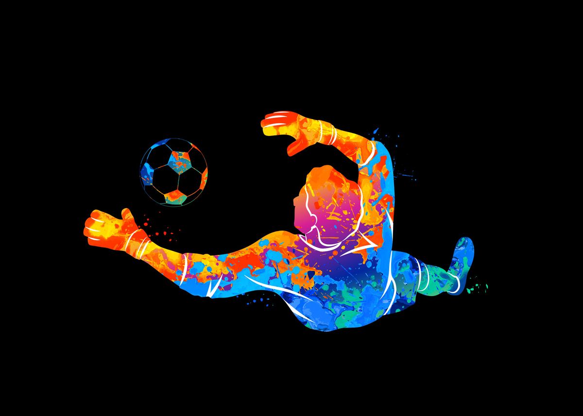 'Football goalkeeper' Poster by Nguyen Duc Hieu | Displate