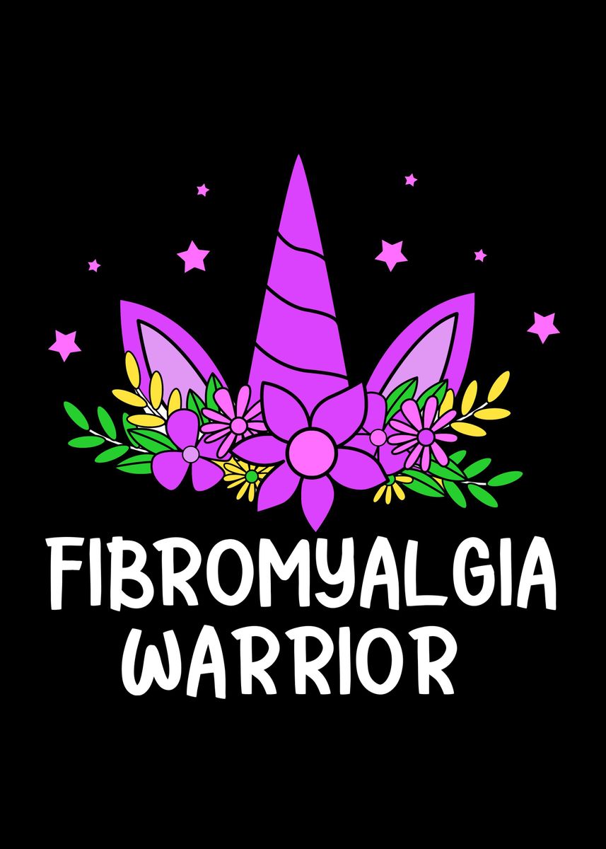 'Fibromyalgia Unicorn' Poster, picture, metal print, paint by FunnyGifts | Displate