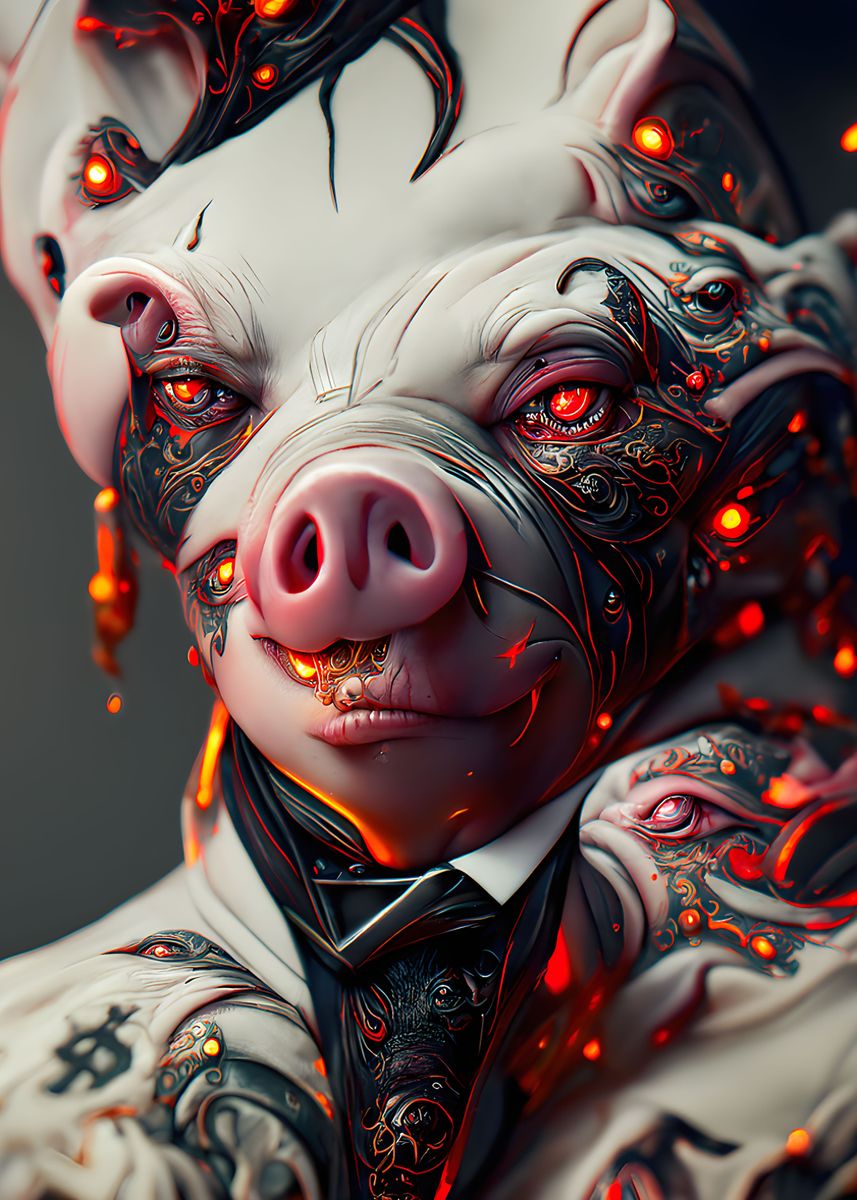 'Yakuza Master' Poster, picture, metal print, paint by mark viraj | Displate