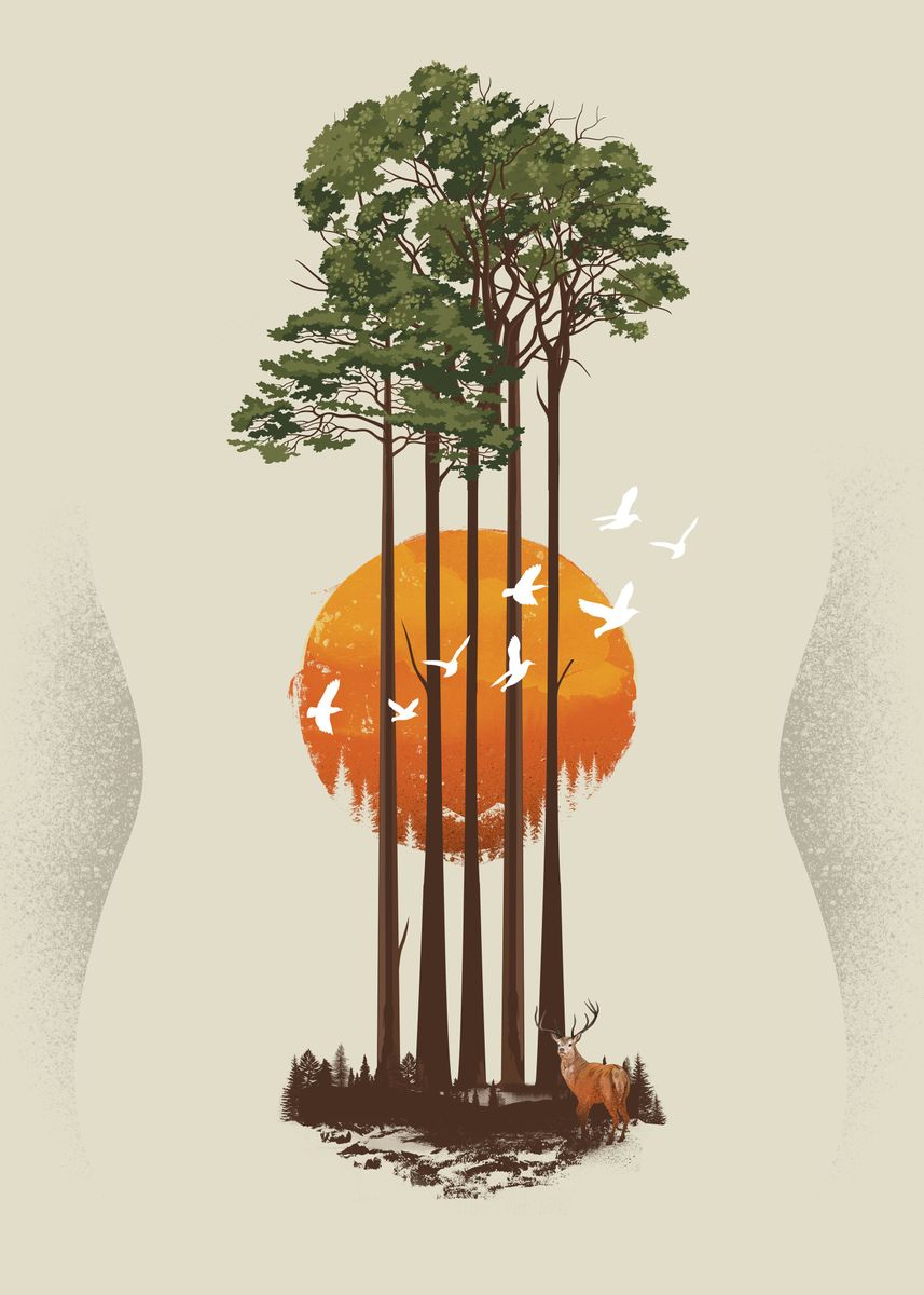 'Nature String' Poster by Dan Fajardo | Displate