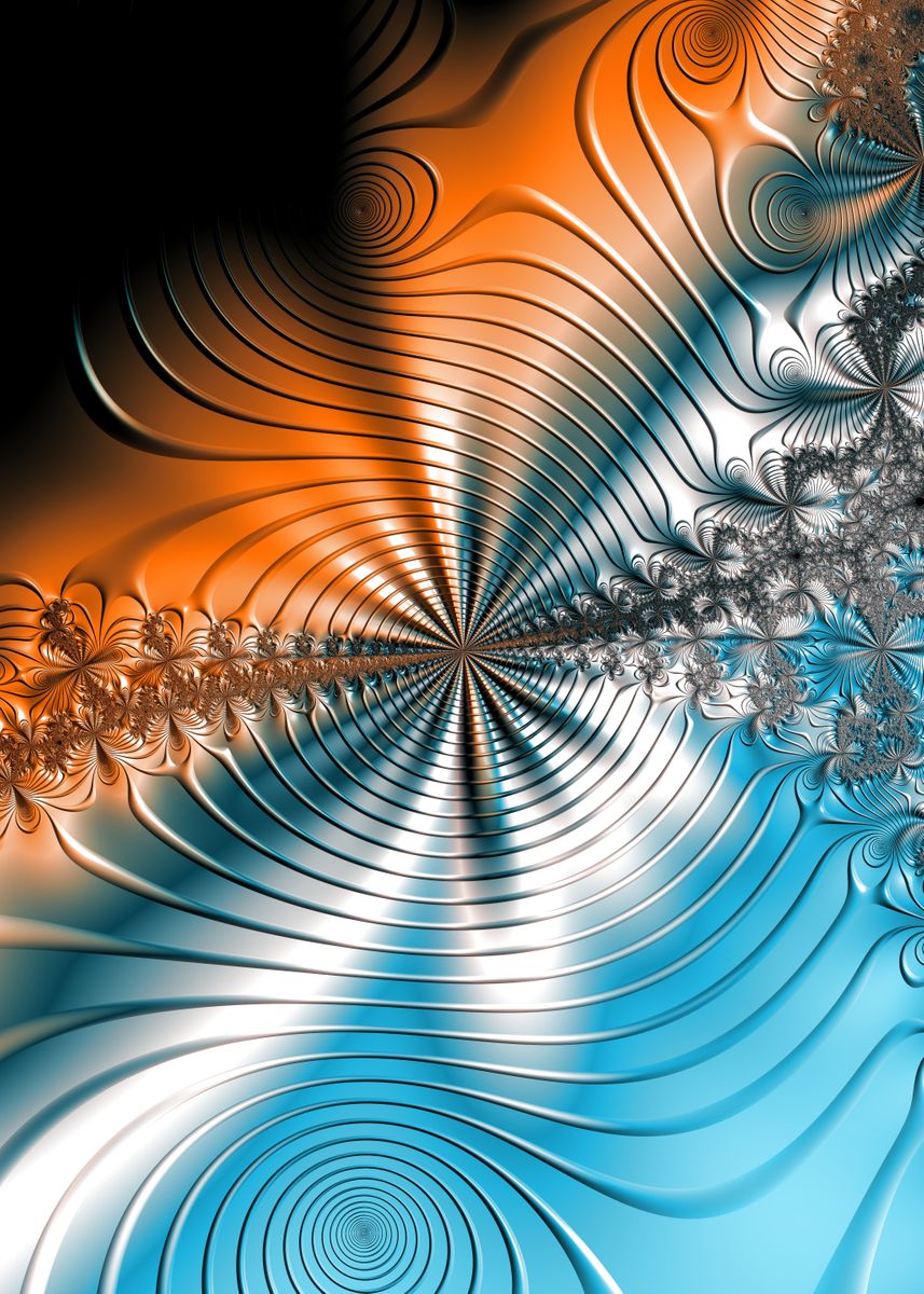 'Abstract Tension 4' Poster, picture, metal print, paint by 1x Merch ...