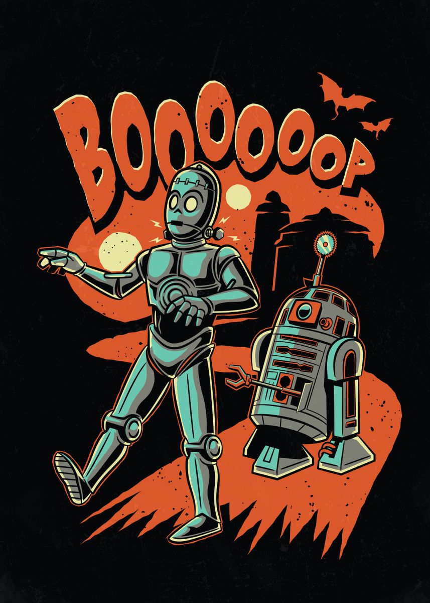 'Boooop' Poster, picture, metal print, paint by Star Wars | Displate