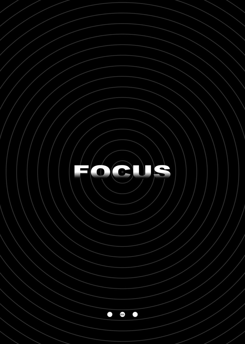 'Focus' Poster, picture, metal print, paint by Coldbrew Creative | Displate