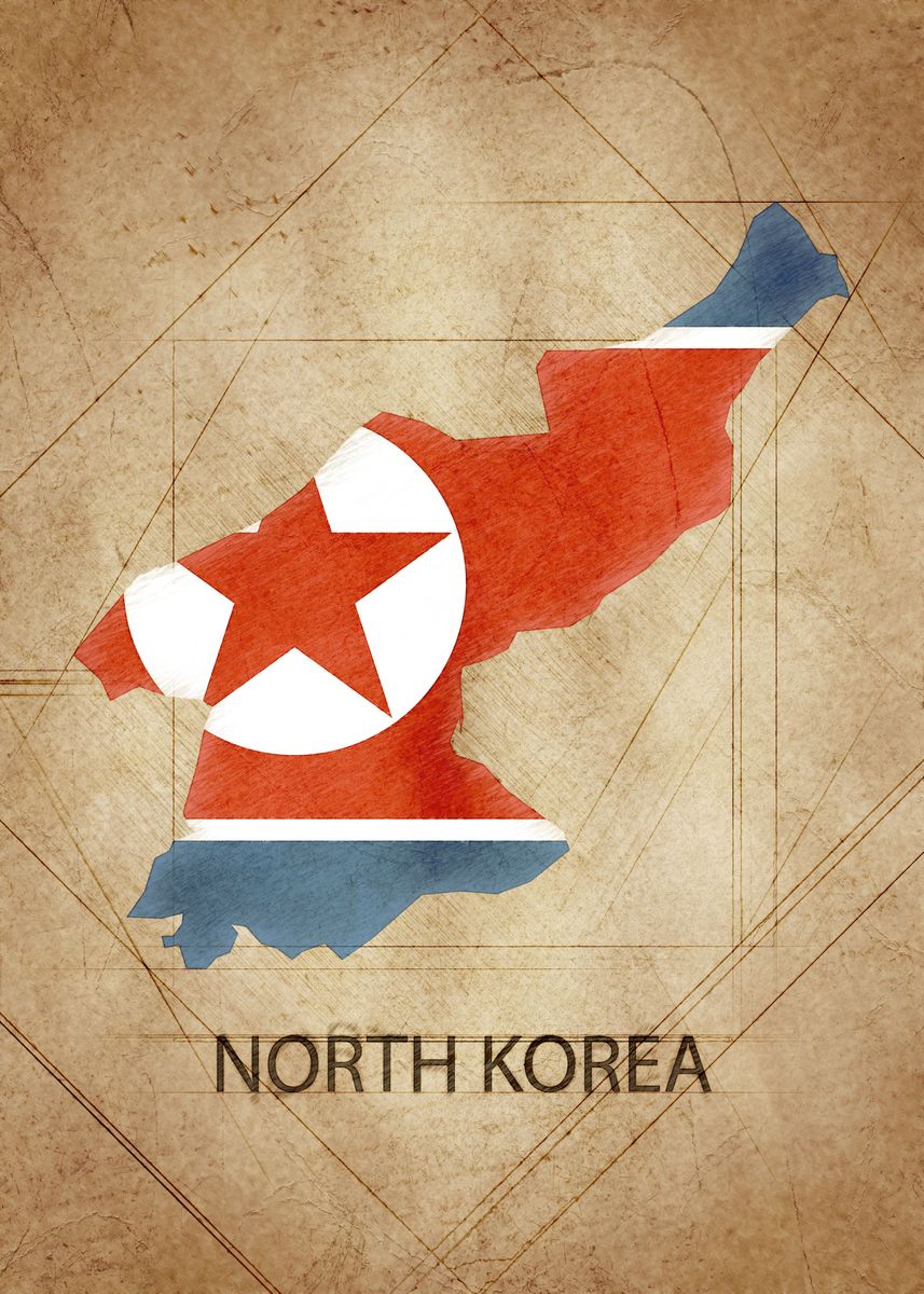 North Korea Poster By Luvy Displate