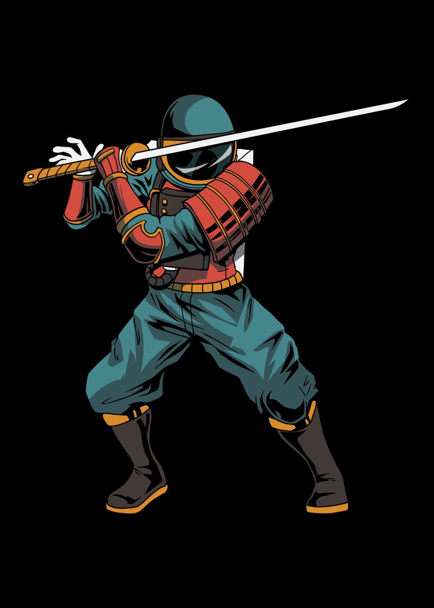 'Samurai Katana Sword' Poster, picture, metal print, paint by ...