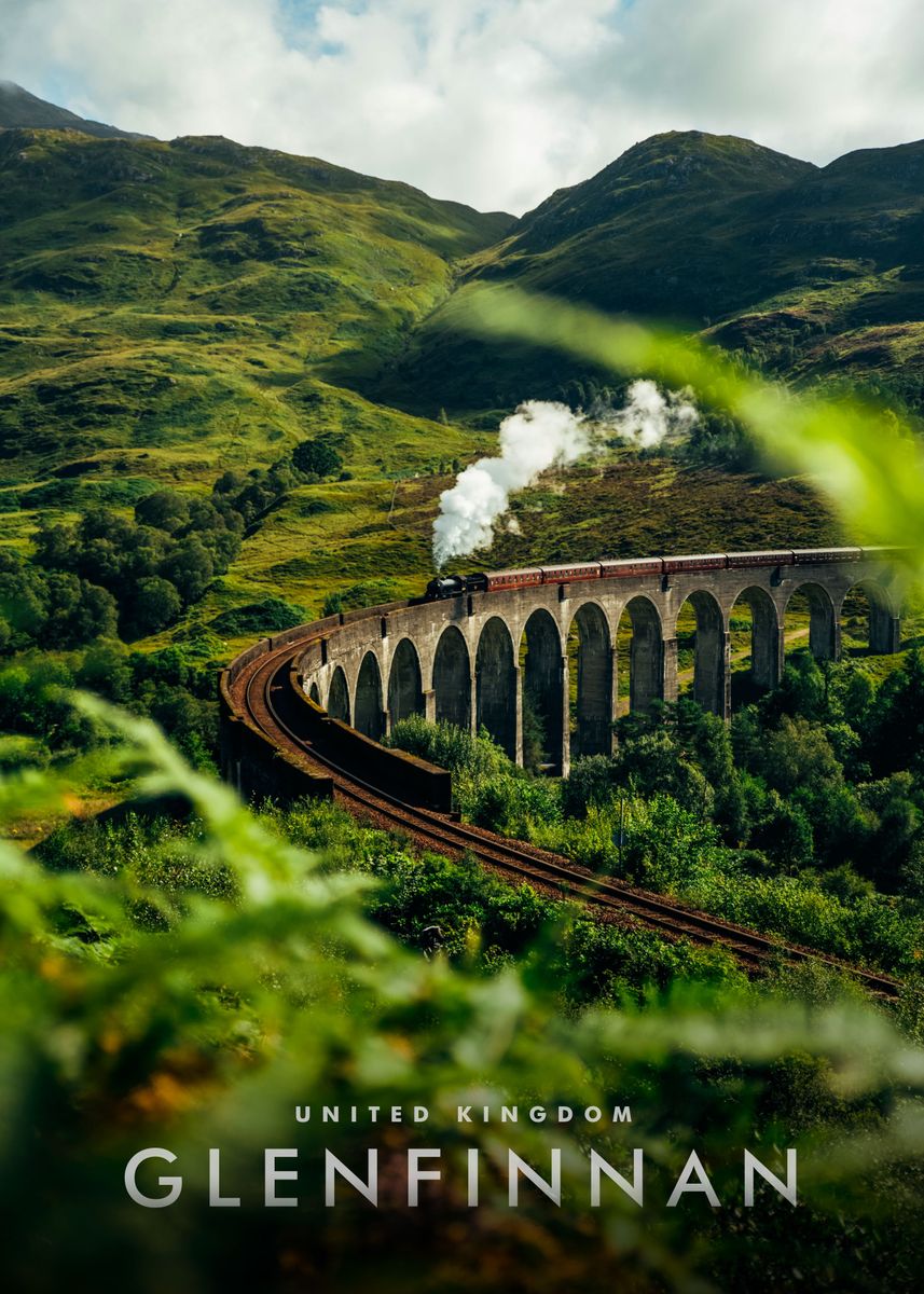 'The Glenfinnan Viaduct' Poster, picture, metal print, paint by Oneil ...