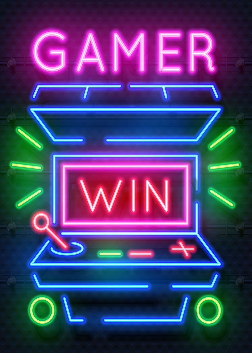 ' Gamer win' Poster by Sam Kal | Displate