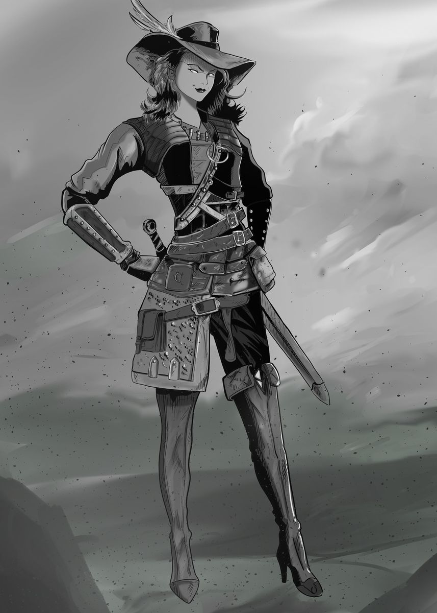 'Vampire Hunter' Poster, picture, metal print, paint by Damien Barban ...