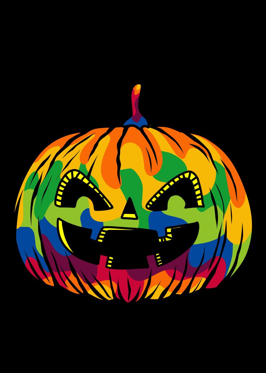 'halloween spooky creepy' Poster by Mshel Tyan | Displate