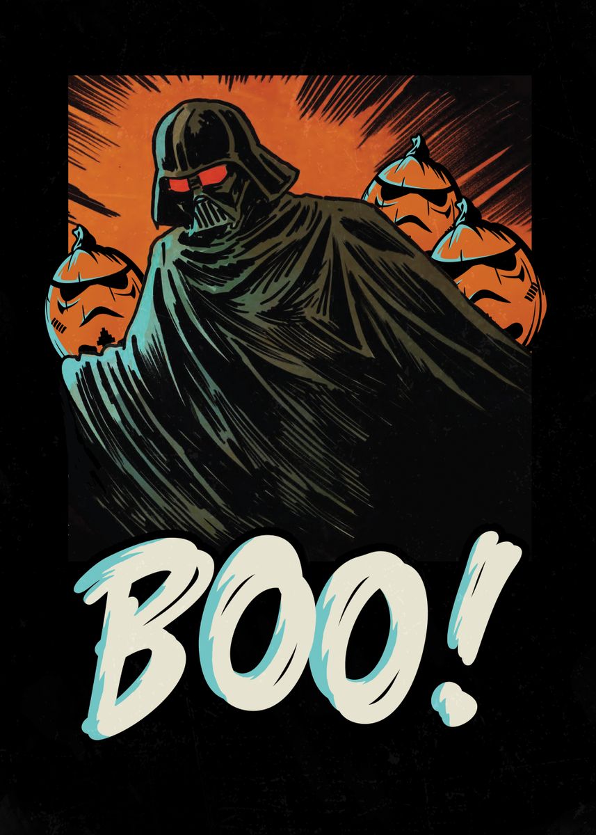 'Boo!' Poster, picture, metal print, paint by Star Wars | Displate