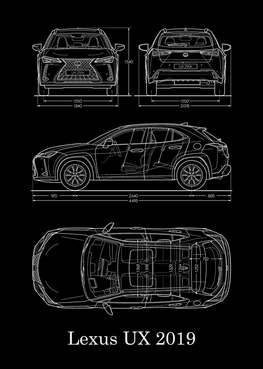 'Lexus UX 2019 ' Poster by The Diamond | Displate