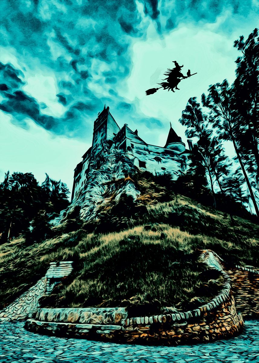 'Spookyville' Poster, picture, metal print, paint by ANDRE MCKAY | Displate