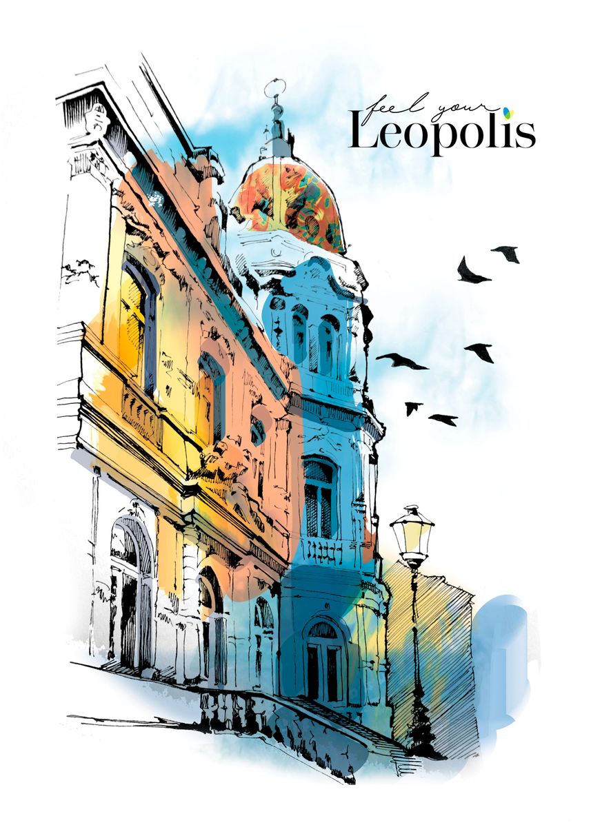 'Lviv' Poster, picture, metal print, paint by Libe Llula | Displate