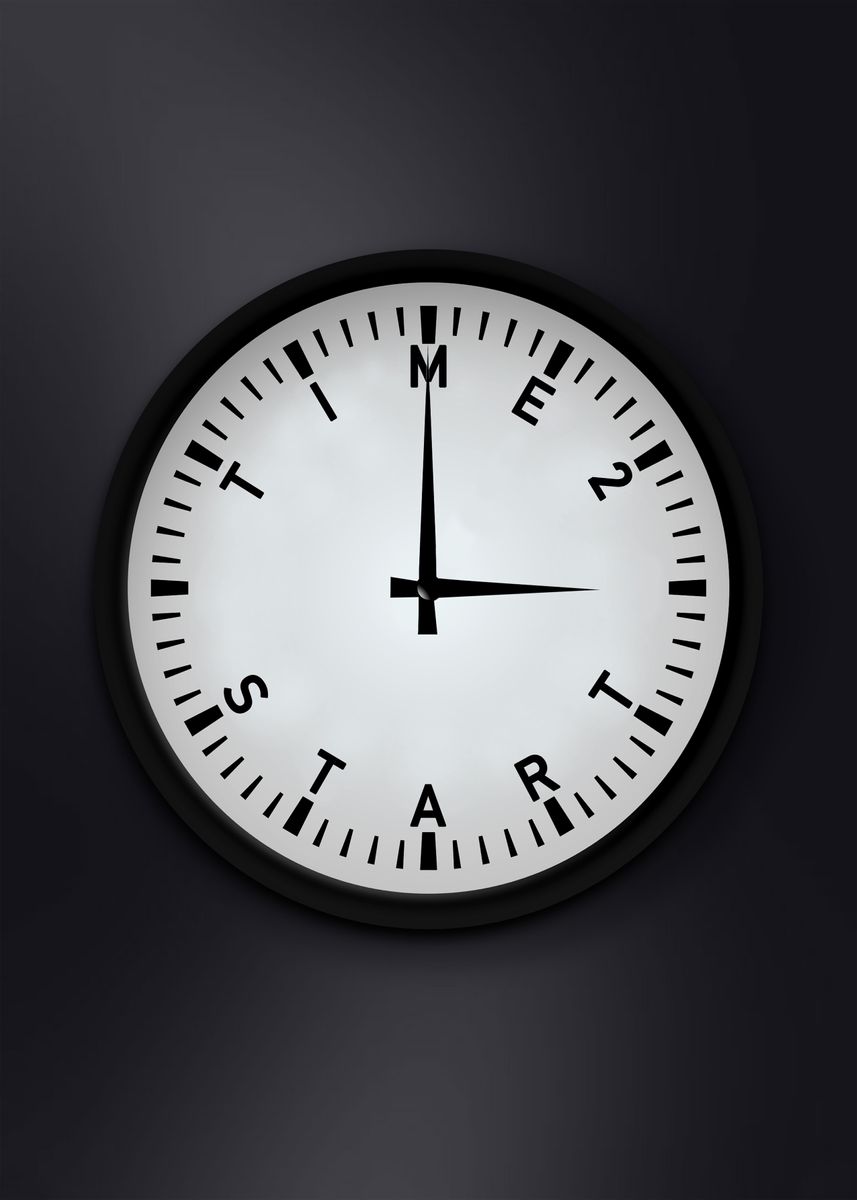 'Time 2 Start' Poster, picture, metal print, paint by Conceptual ...