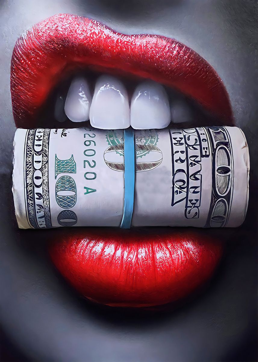 'Dollar Bite' Poster, picture, metal print, paint by Conceptual ...