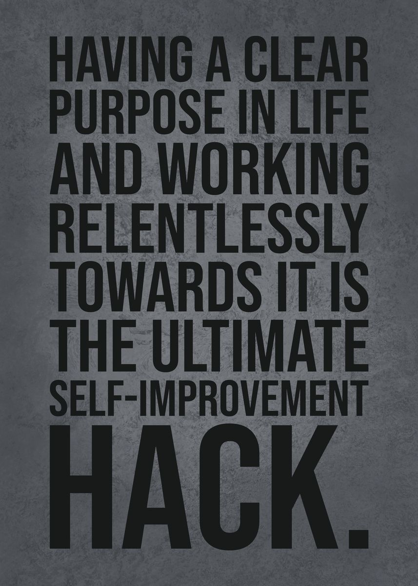 'Self Improvement Hack' Poster, picture, metal print, paint by CHAN ...