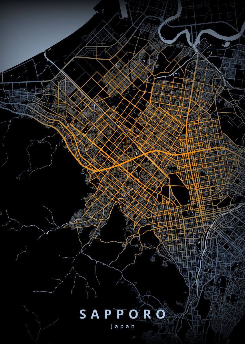'Sapporo ' Poster by Deeo | Displate