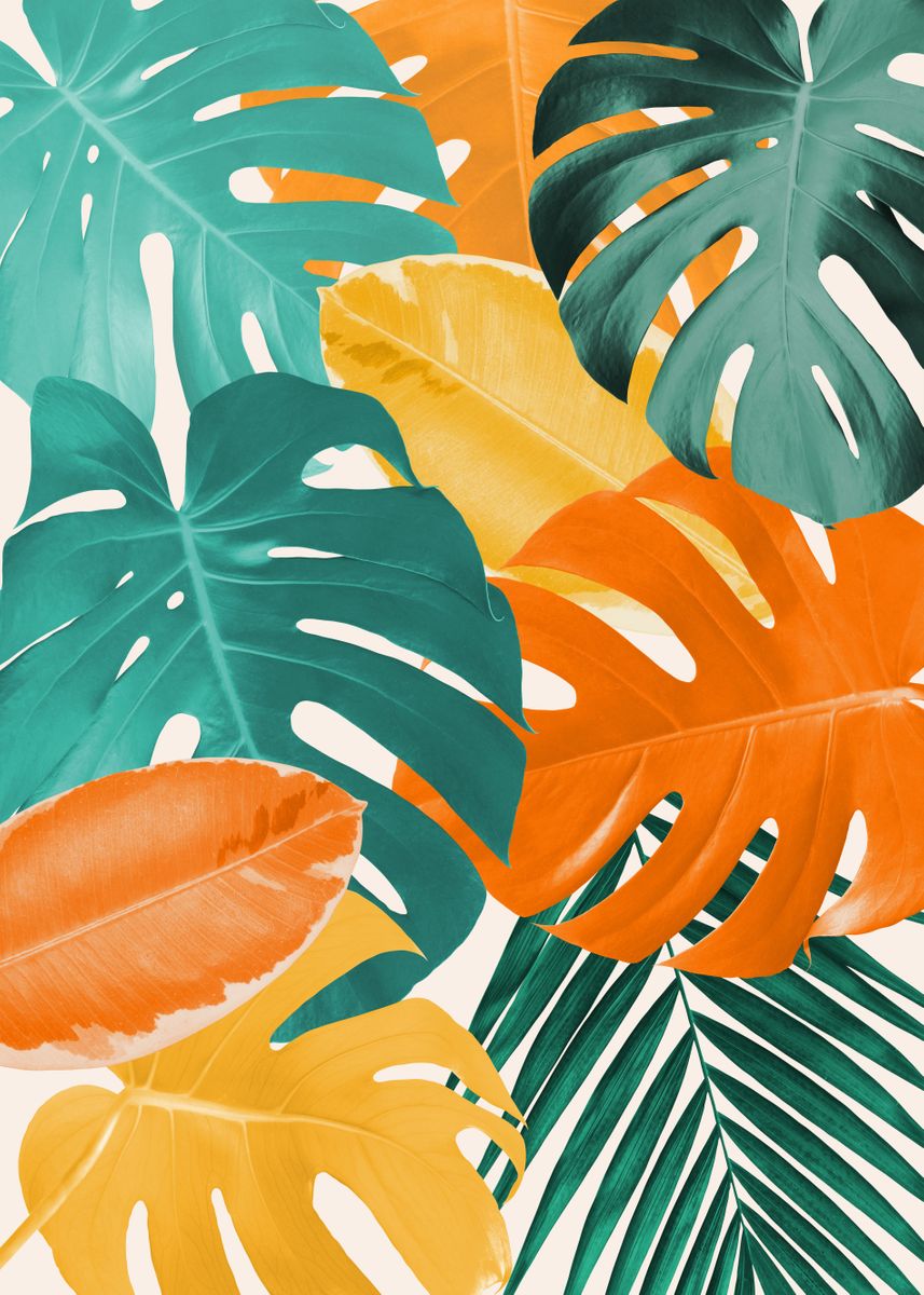 'Minimalist floral A06' Poster, picture, metal print, paint by Vitor ...