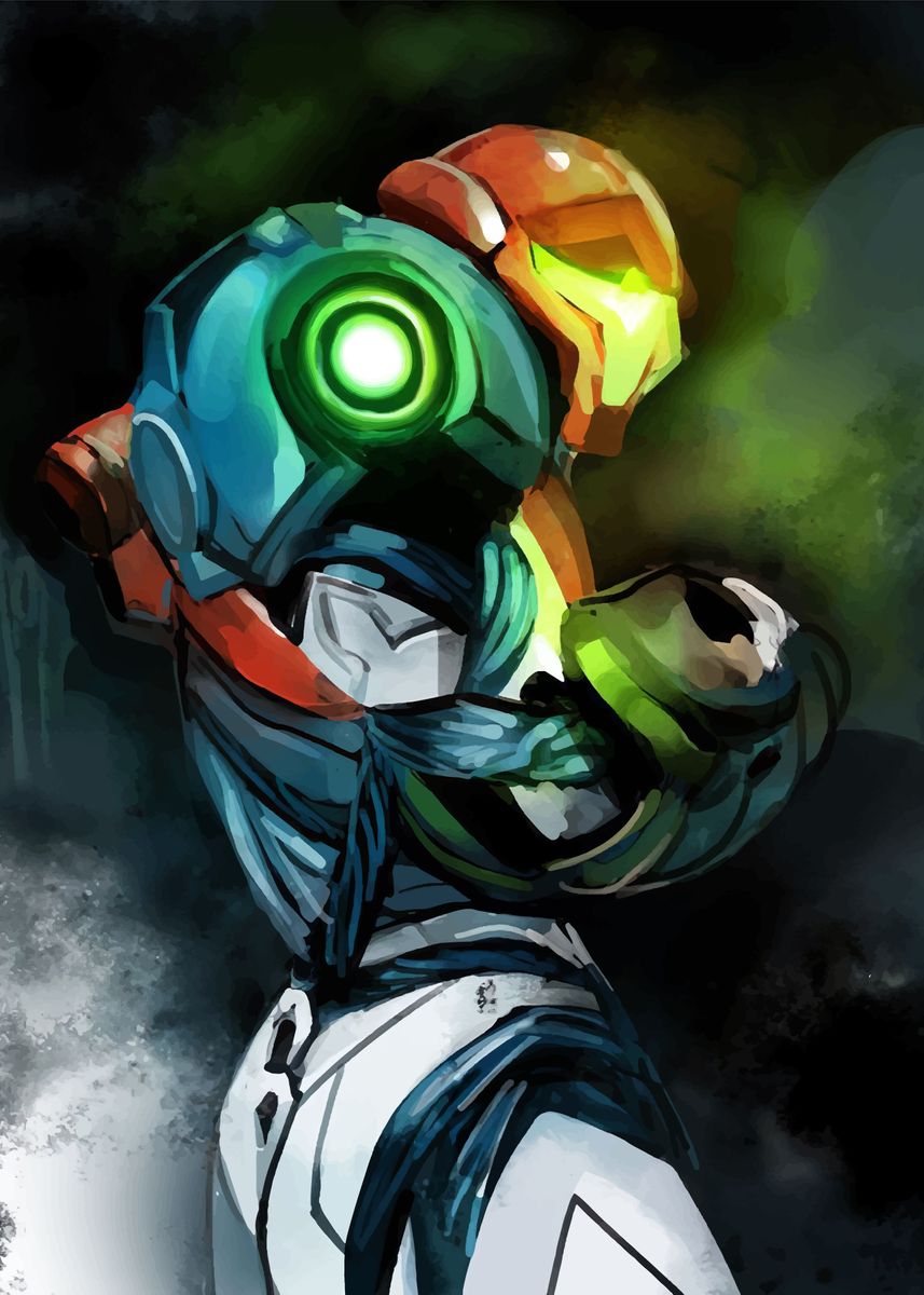 'Metroid Samus' Poster, picture, metal print, paint by 아담 | Displate