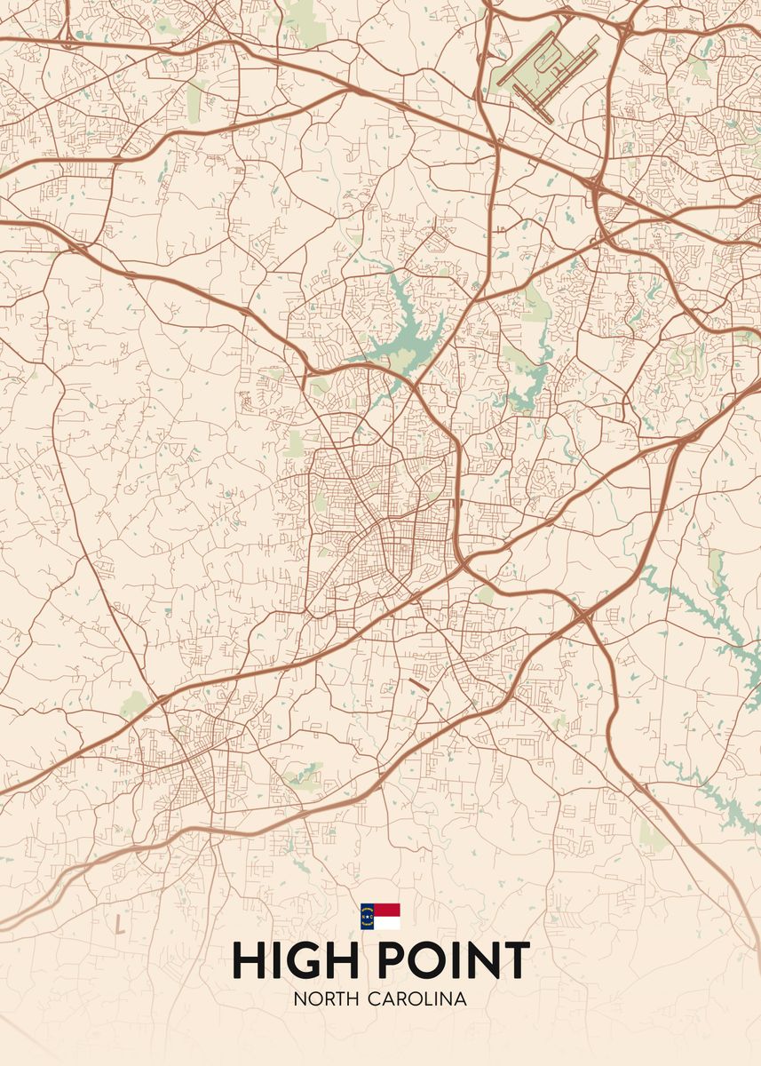 'High Point NC' Poster by IMR Designs | Displate