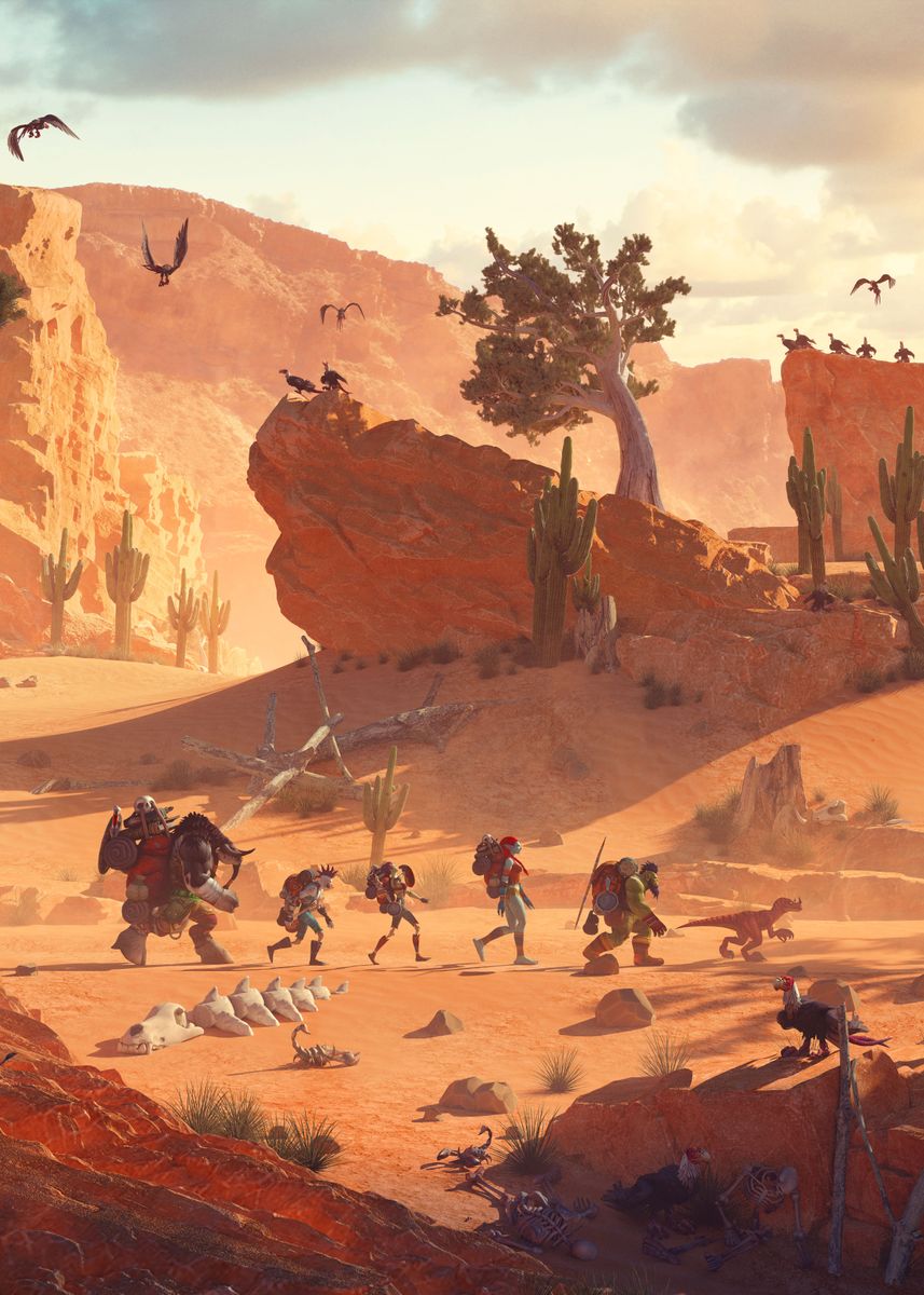 'Durotar' Poster, picture, metal print, paint by dreamwalker | Displate