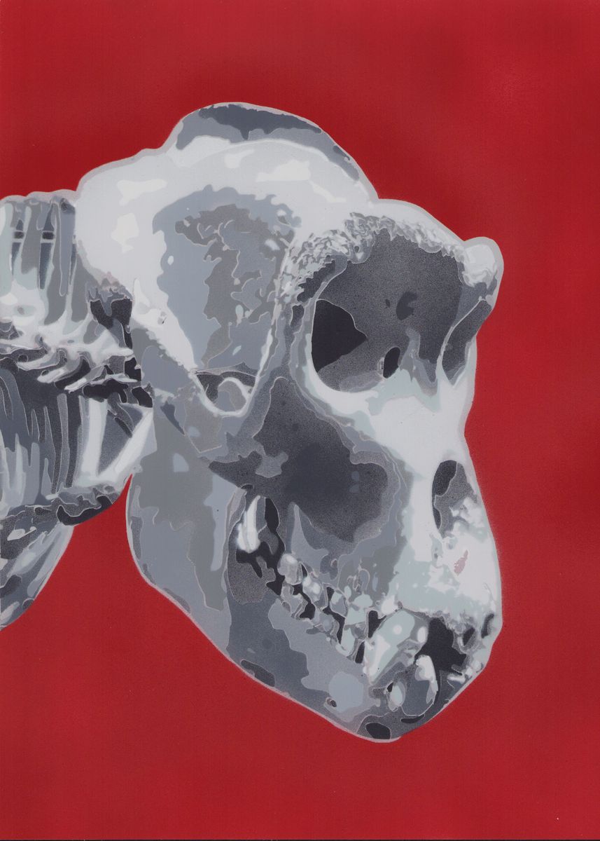 'The Gibbon' Poster, picture, metal print, paint by IGMKArts | Displate