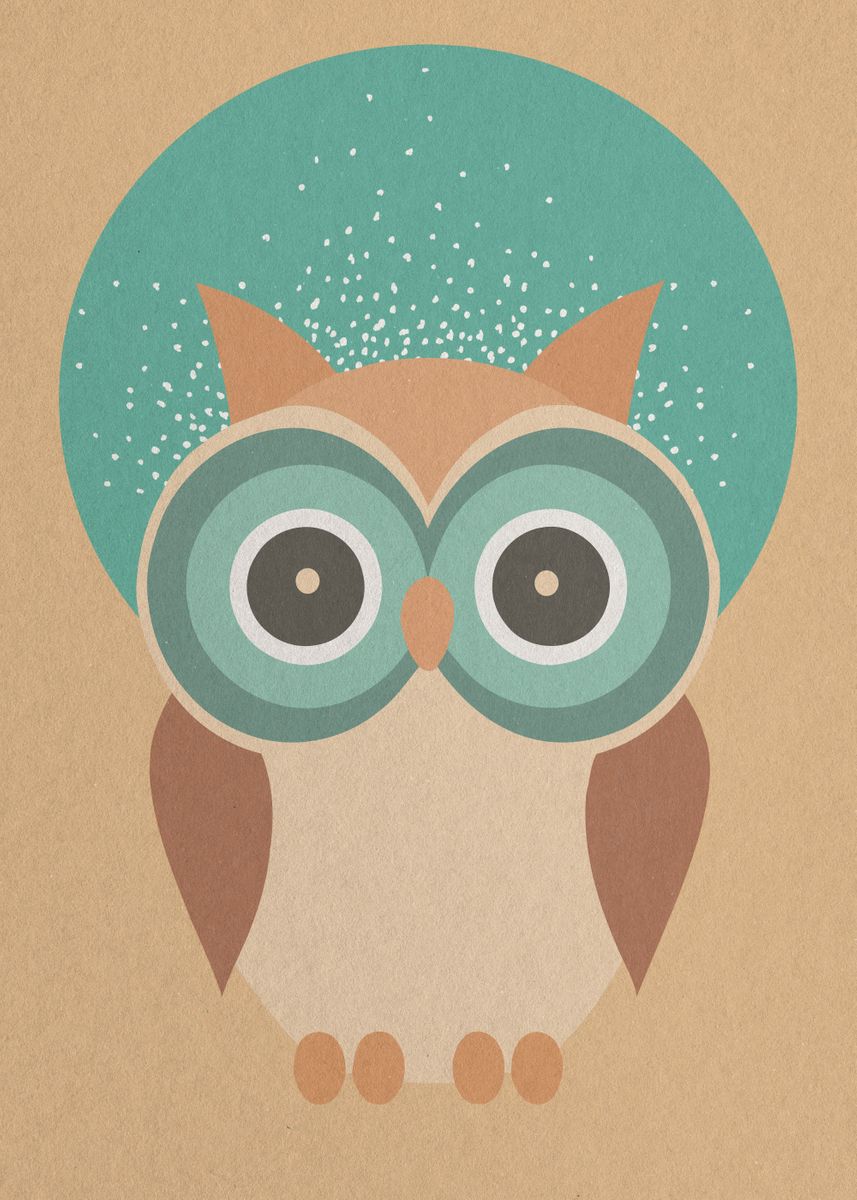 ' Cute Owl' Poster by Alexandra A | Displate