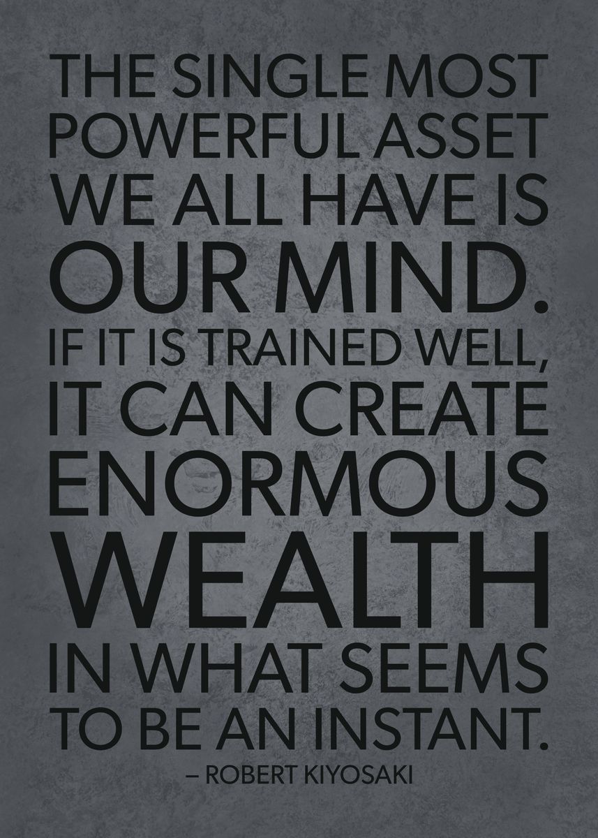 'The Mind Is Powerful Asset' Poster by CHAN | Displate