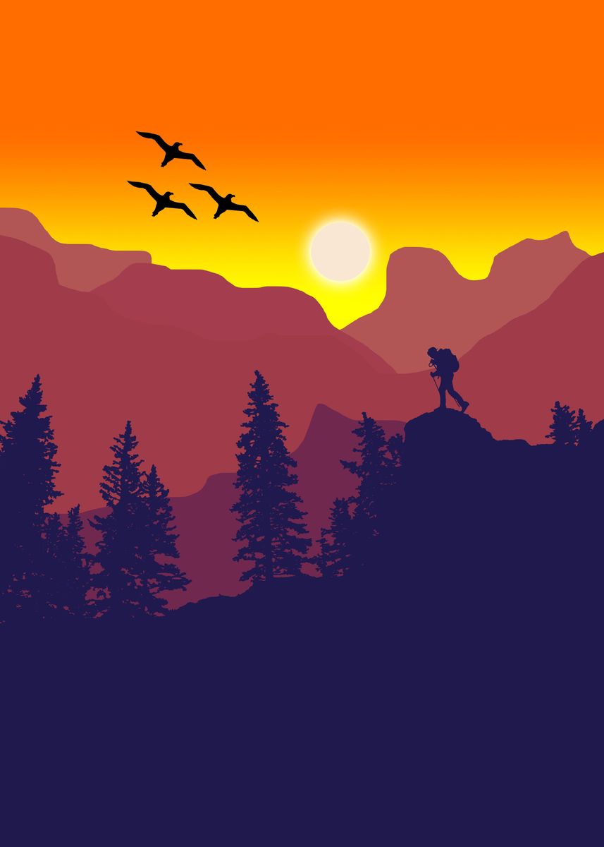 'Landscapes 007' Poster, picture, metal print, paint by Azlan Xavier ...