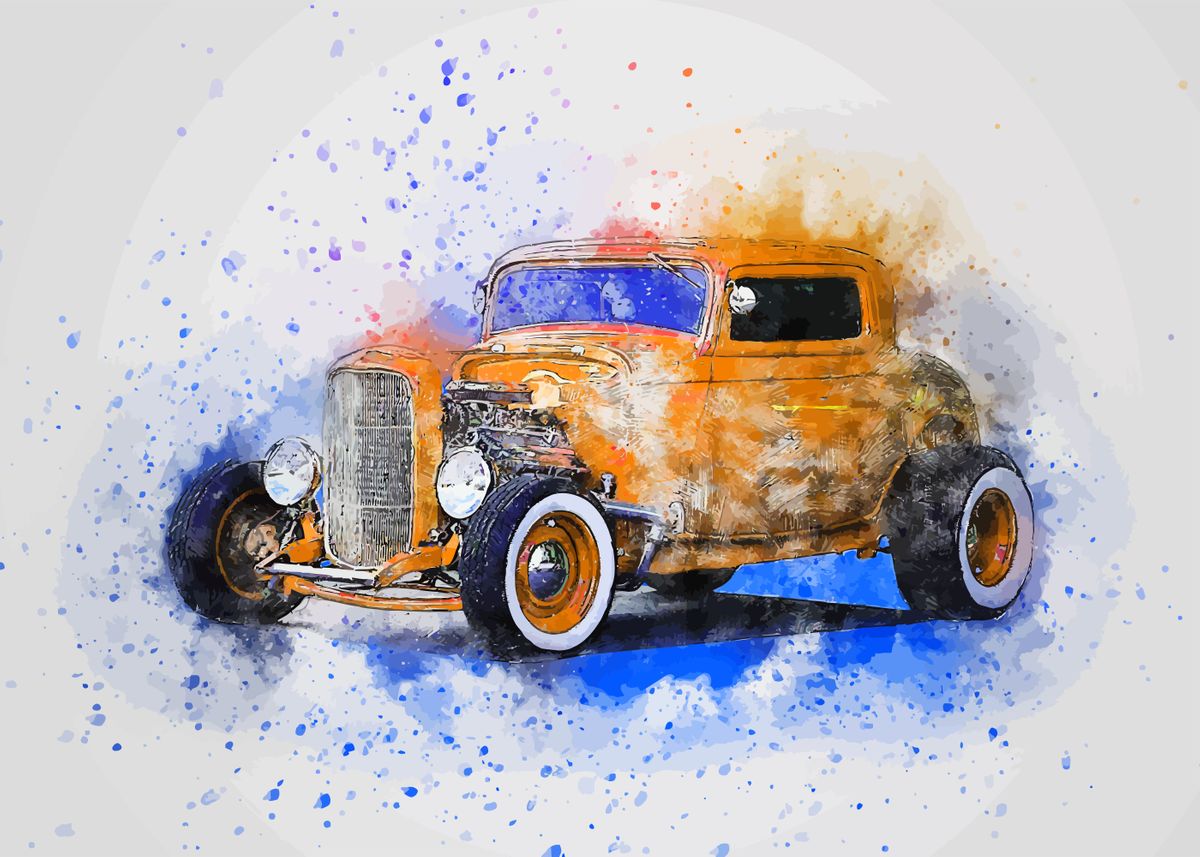 'Classic Cars' Poster by Na Hwajin | Displate