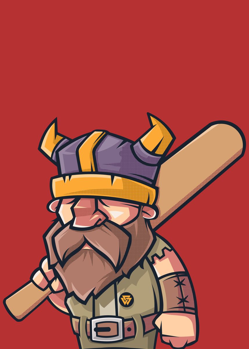 'Barbarian Fratman Vector' Poster by Jayson santos | Displate