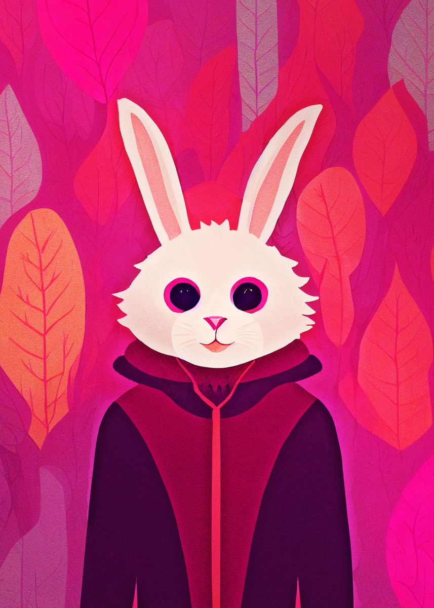 'Rabbit Face ' Poster, picture, metal print, paint by Fachrul Abqary ...