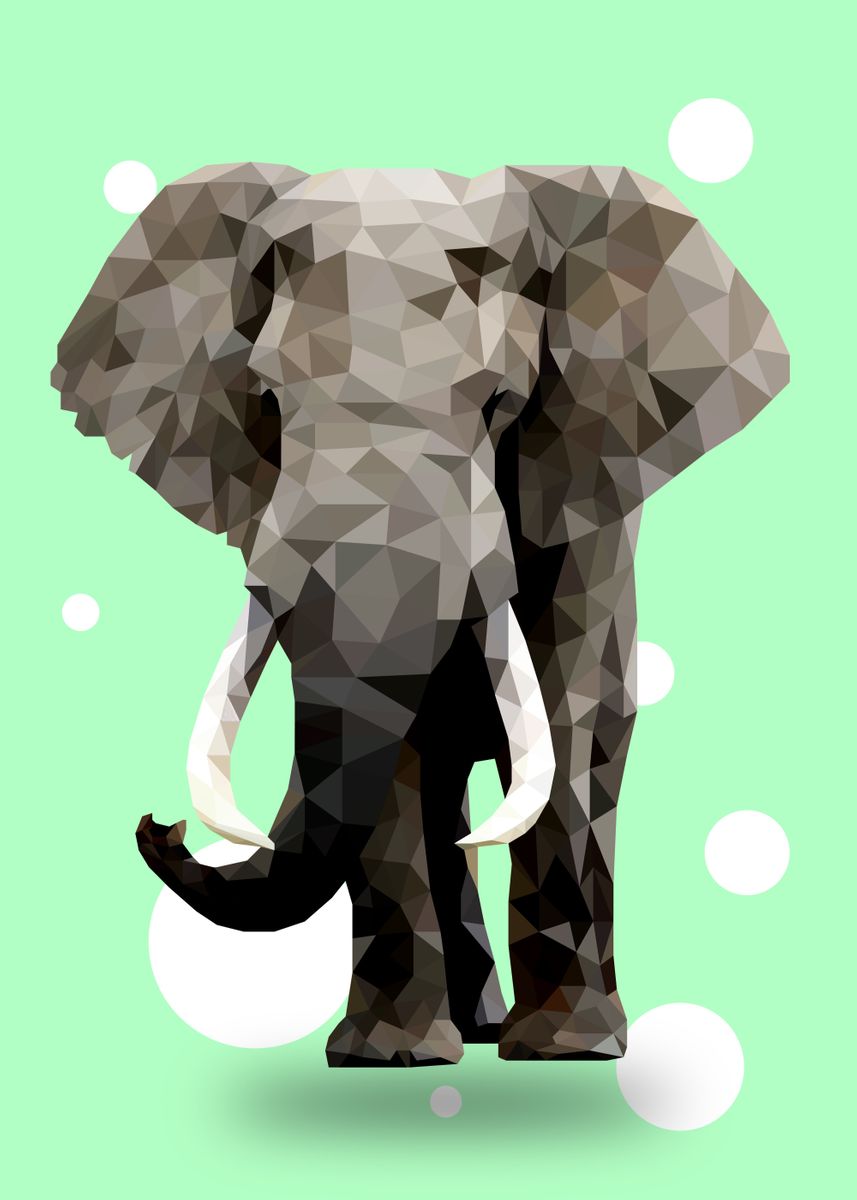 'Elephant' Poster by Lee Jani | Displate
