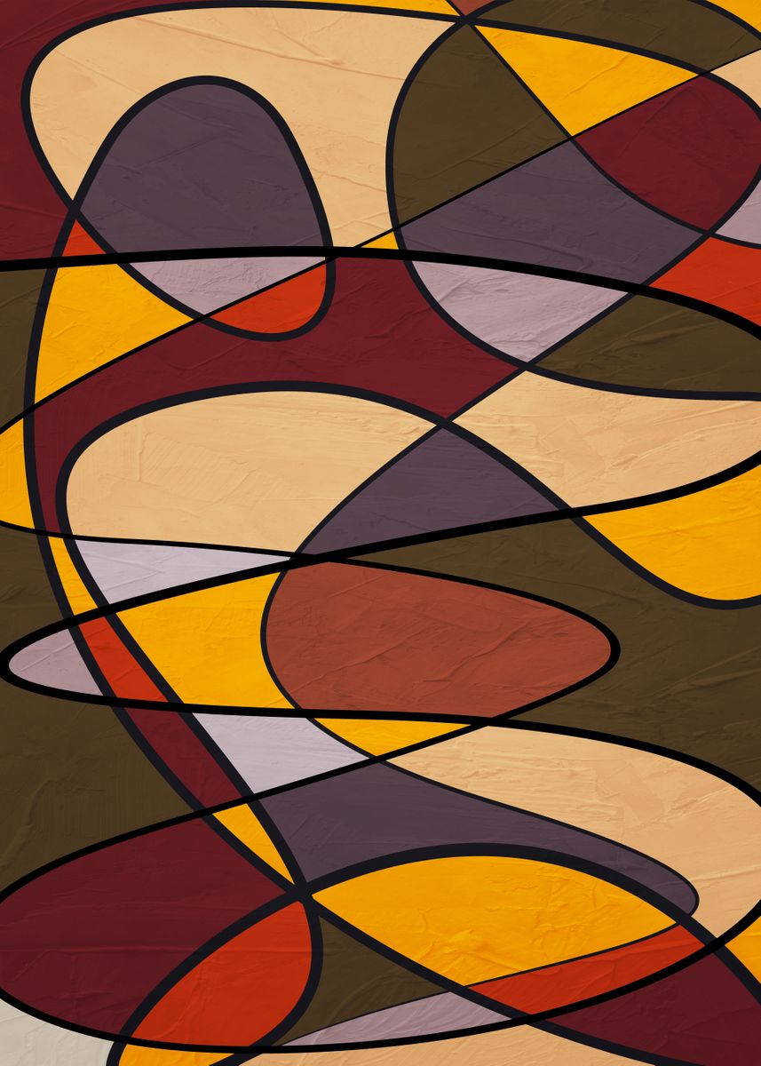 'COLORFUL ABSTRACT 19B' Poster, picture, metal print, paint by ...